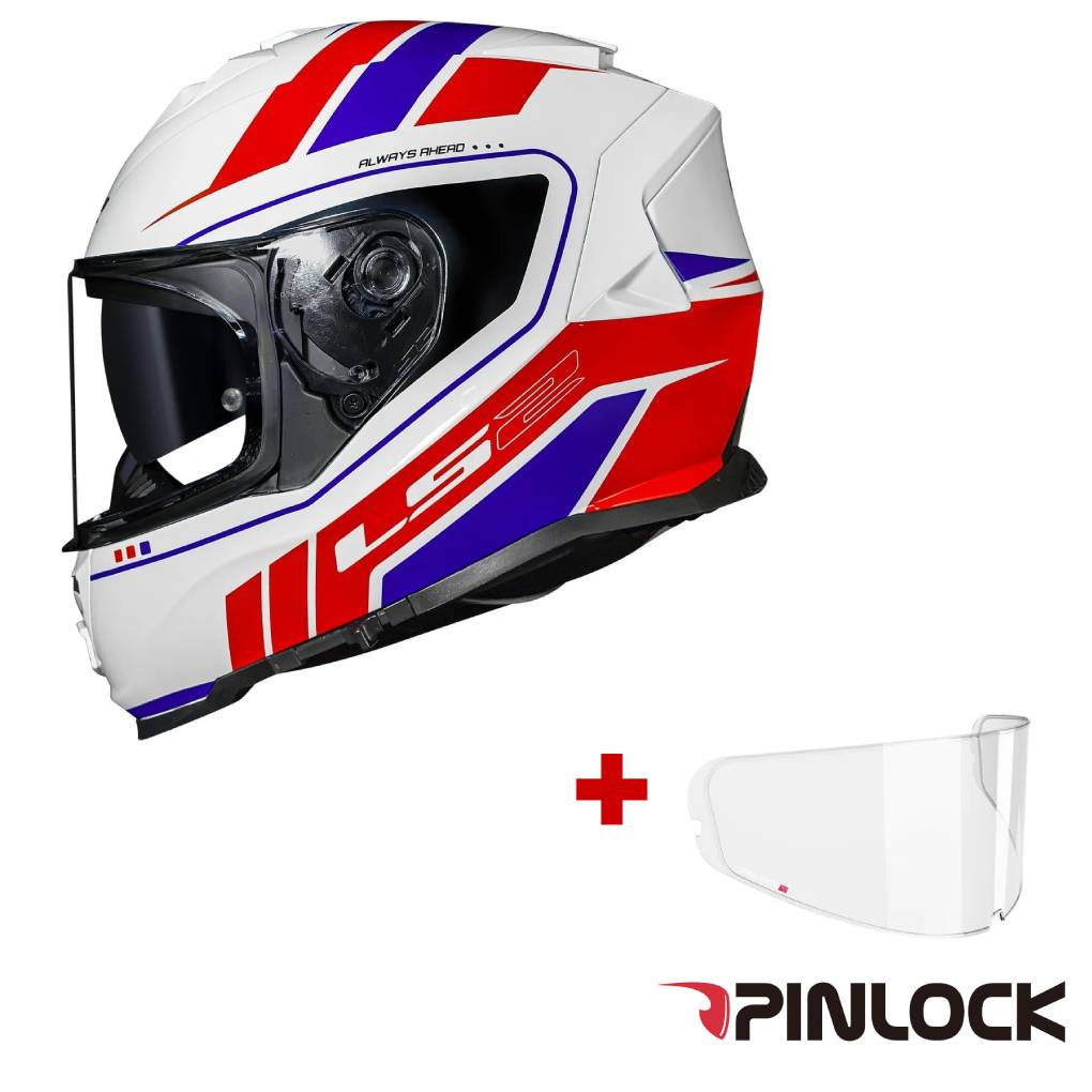 LS2 FF800 STORM II MOTORCYCLE FULL FACE HELMET w/ PINLOCK – Motoworld ...