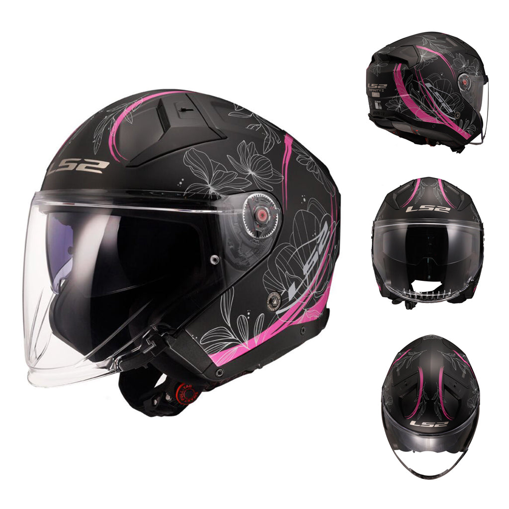 LS2 OF603 INFINITY II MOTORCYCLE OPEN FACE HELMET – Motoworld Philippines